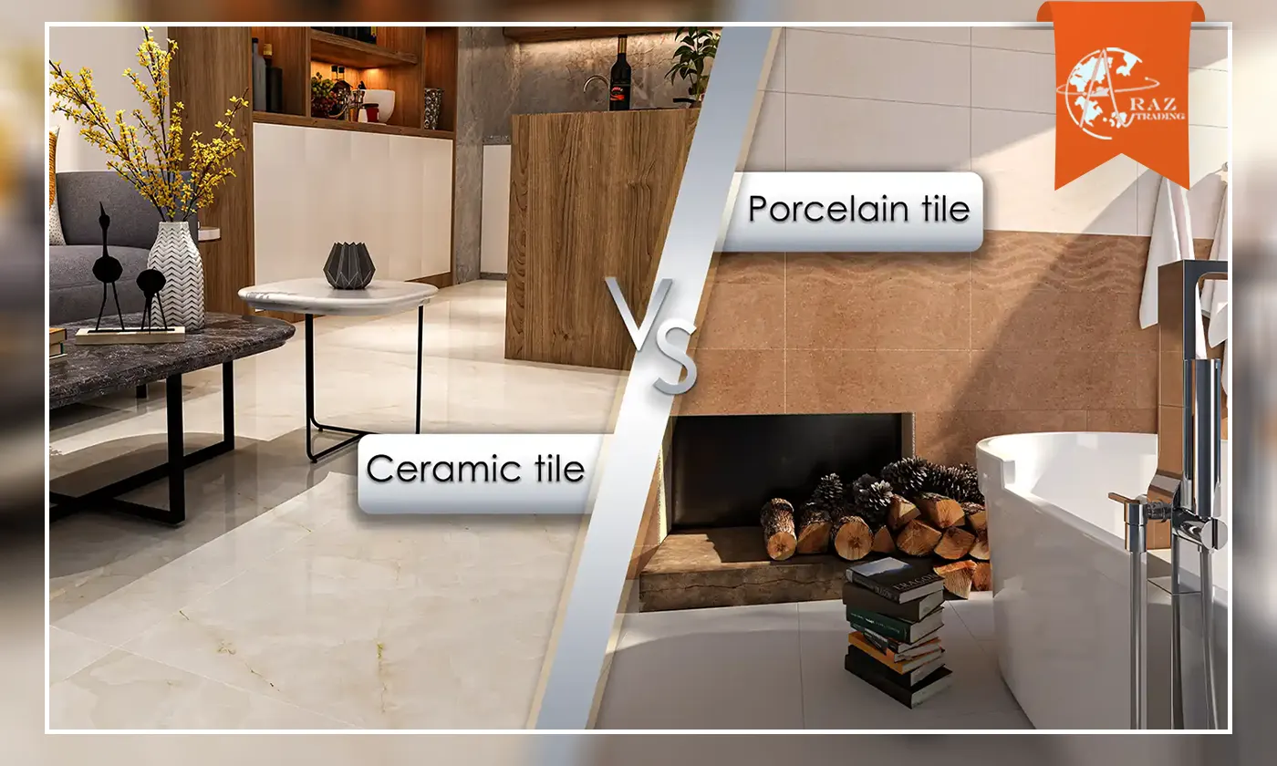 What is the main difference between ceramic and porcelain tile?